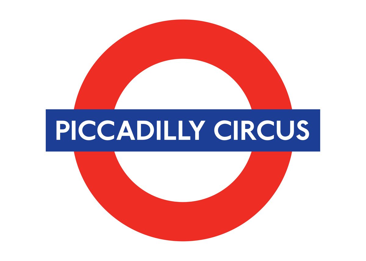 'Piccadilly Circus Roundel' Poster by Transport for London | Displate