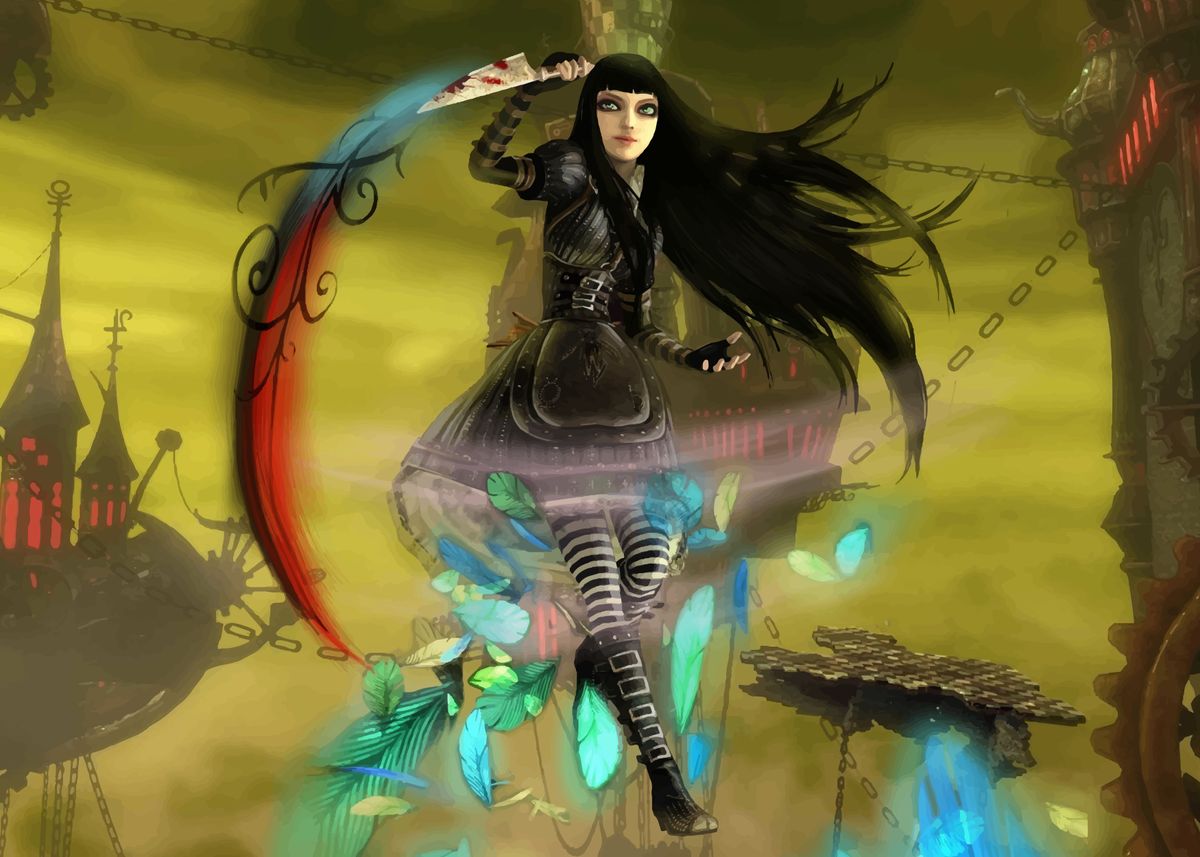 'Alice Madness Returns' Poster, picture, metal print, paint by Mat ...