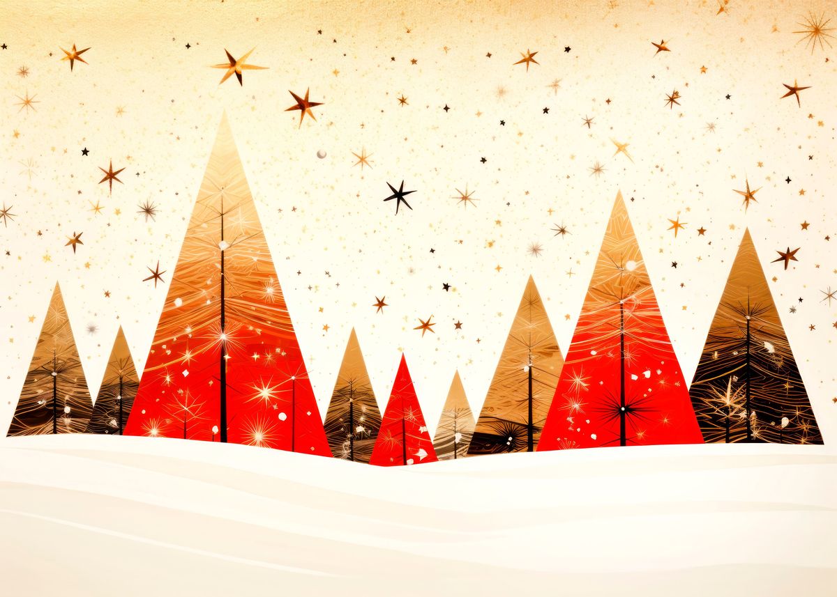 'Festive Spirit I Christmas' Poster by Melanie Viola | Displate