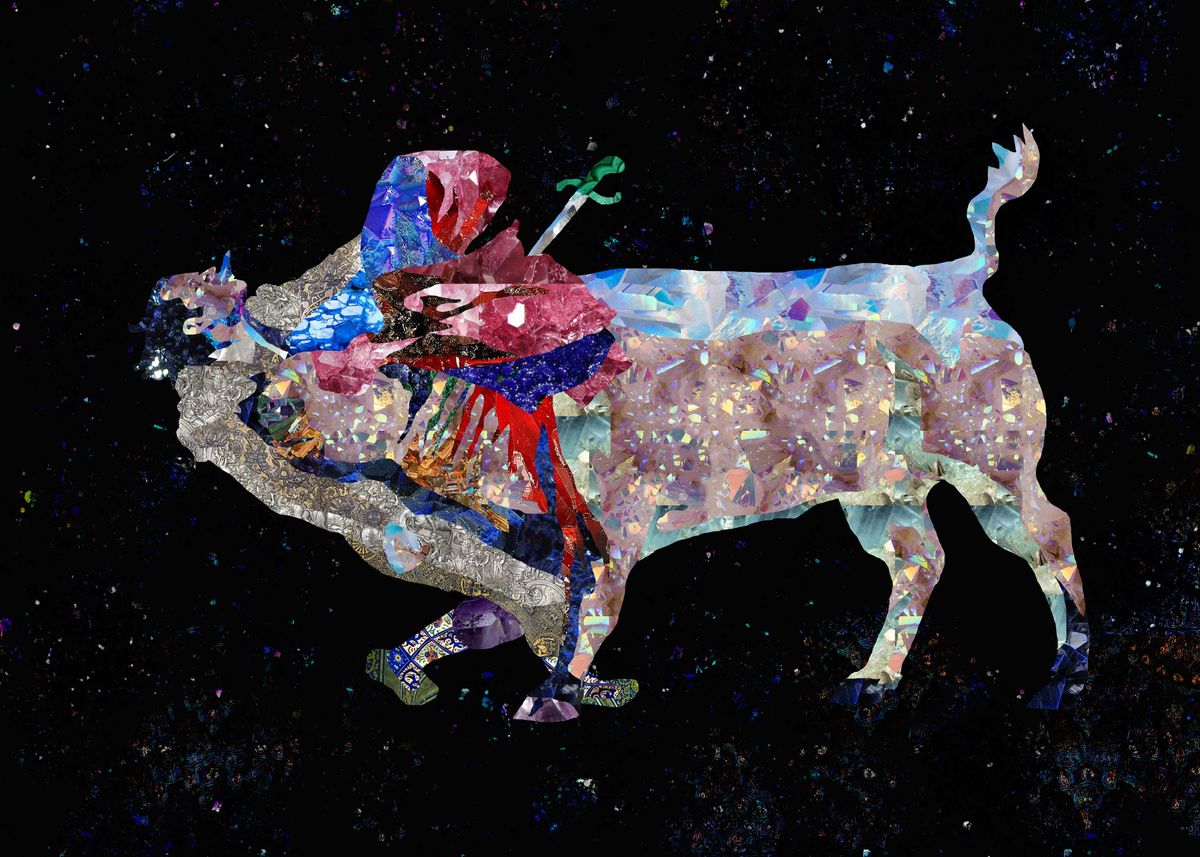 'Bullfighting' Poster, picture, metal print, paint by Mircea Pop | Displate