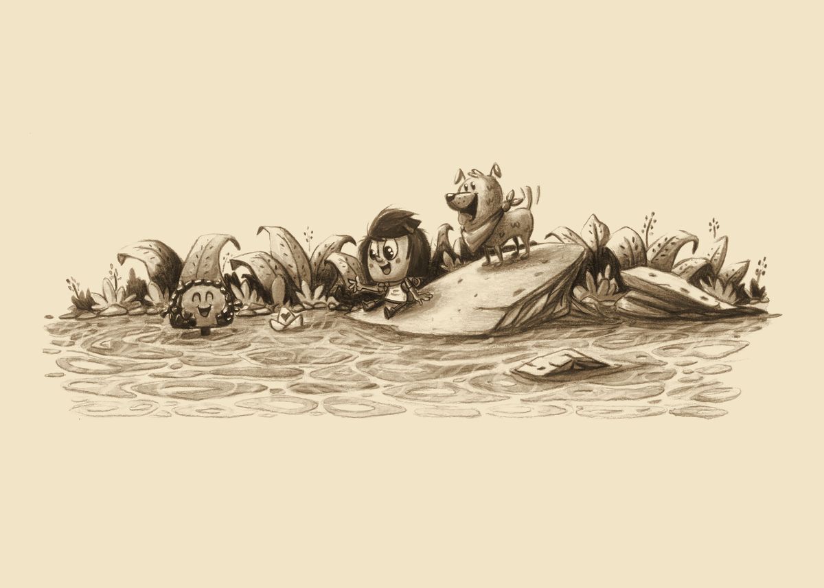 'Lake Friendship' Poster, picture, metal print, paint by Fito Grafito ...