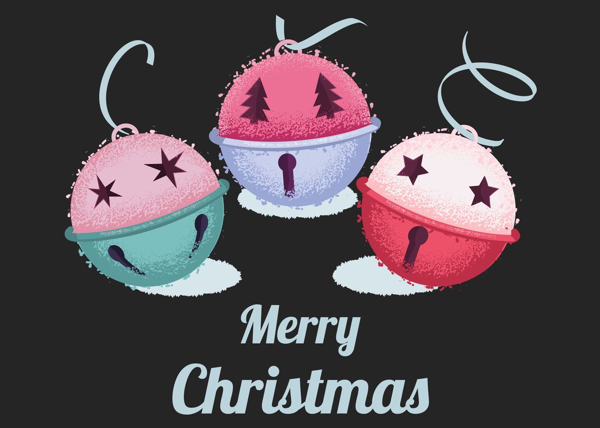 'Christmas Bells' Poster, picture, metal print, paint by NIZAM KHAN ...