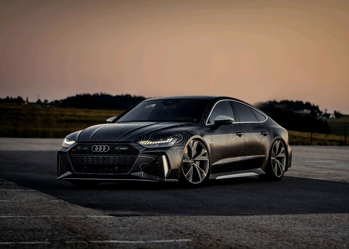 'Audi RS7' Poster, picture, metal print, paint by To Giyanto | Displate