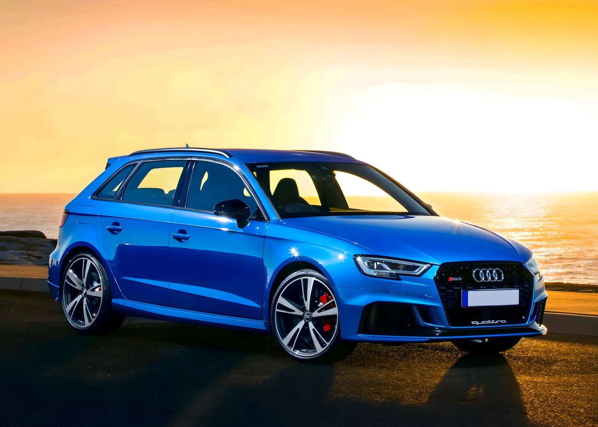 'Audi RS3 Sportback' Poster, picture, metal print, paint by To Giyanto ...