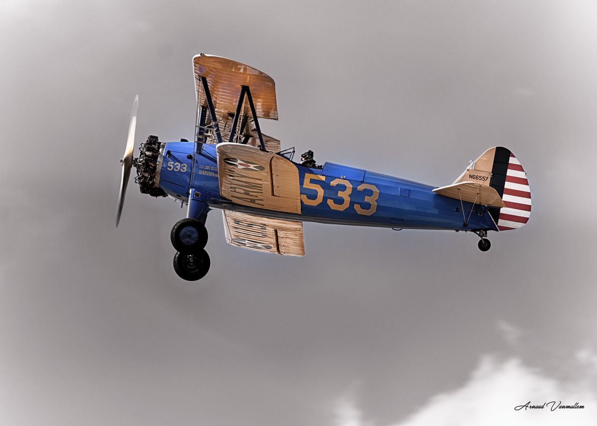 'Biplan ' Poster, picture, metal print, paint by Arnaud Vanmullem ...