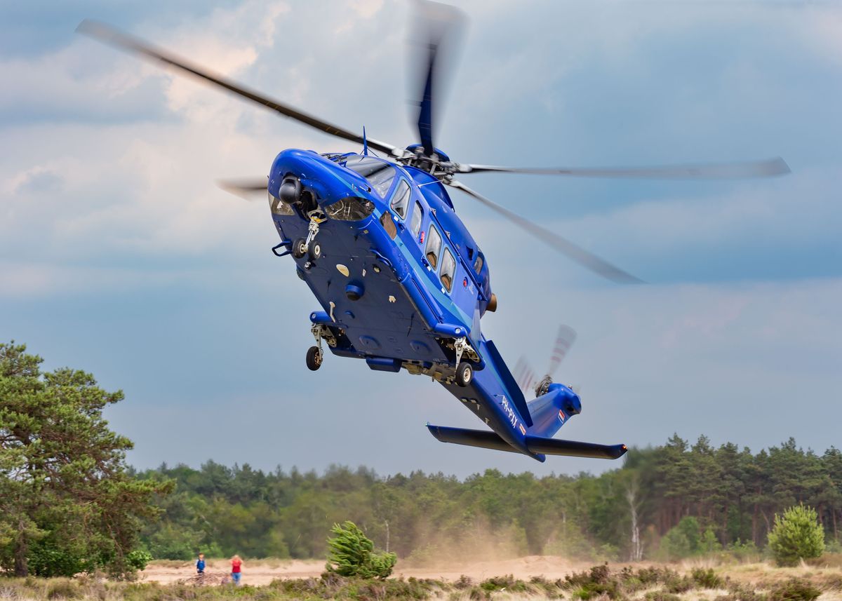 'Dutch Police Helicopter' Poster, picture, metal print, paint by Simon ...