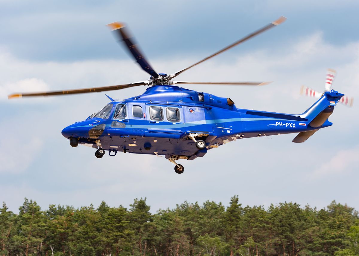 'Dutch Police Helicopter' Poster, picture, metal print, paint by Simon ...