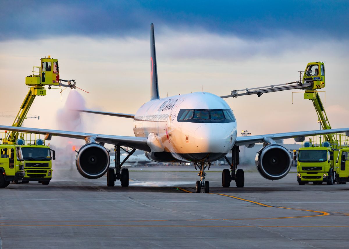 'Aircraft Airbus de icing ' Poster, picture, metal print, paint by ...