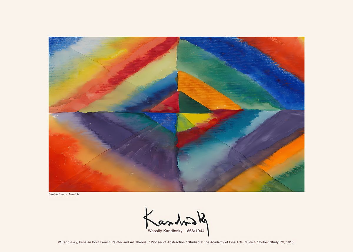 'Colour Study Three' Poster, picture, metal print, paint by Executive ...