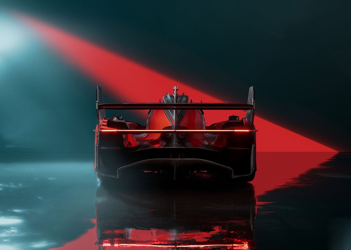 'Ferrari 499P' Poster, picture, metal print, paint by Misya Vad | Displate