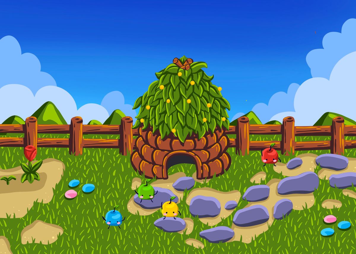 'Junimo Hut Stardew' Poster, picture, metal print, paint by Sam | Displate