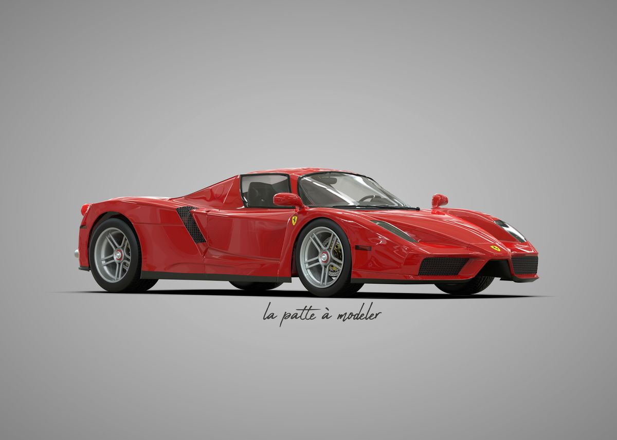 'Ferrari Enzo' Poster, picture, metal print, paint by LAPATTEAMODELER ...