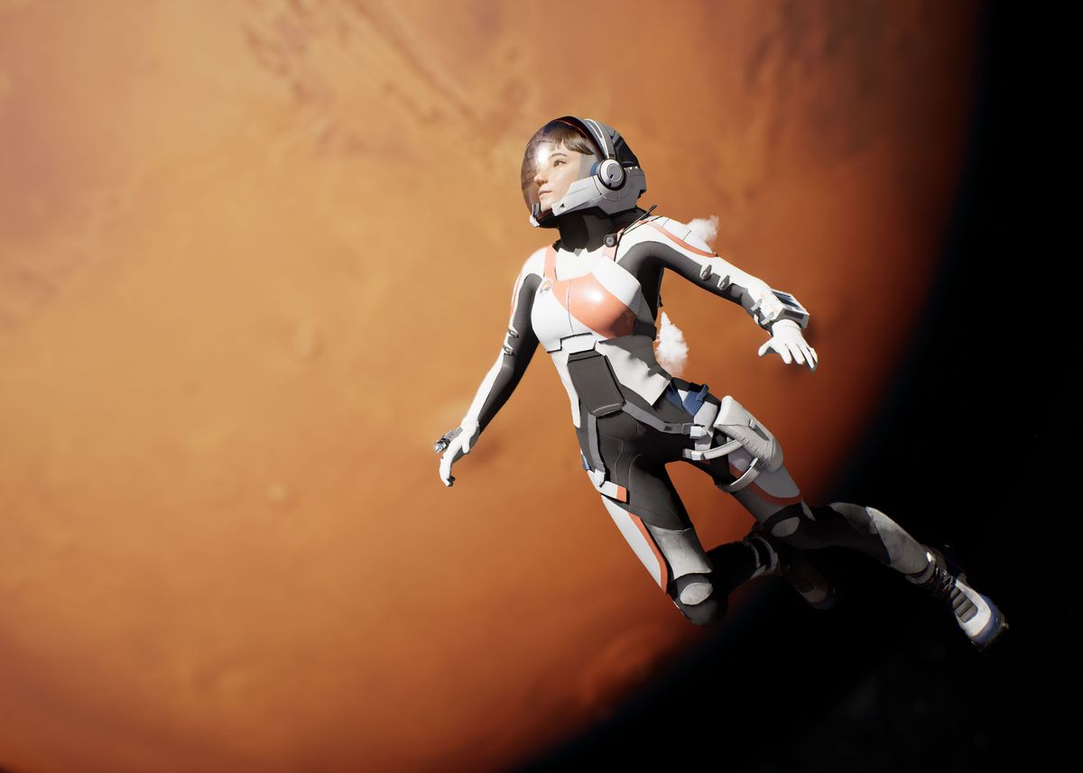 'Kathy and Mars' Poster, picture, metal print, paint by KeokeNInteractive | Displate