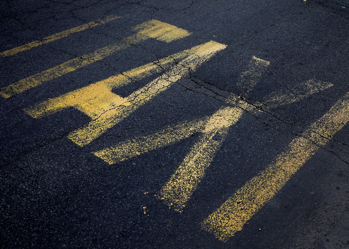 'Taxi on a tarmac' Poster, picture, metal print, paint by Nikola ...