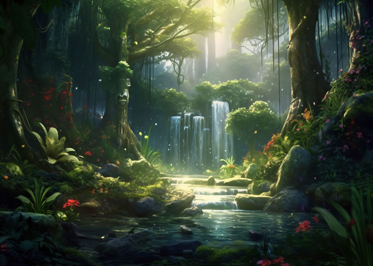 'Fantasy Forest' Poster, picture, metal print, paint by Ander HaRRy ...
