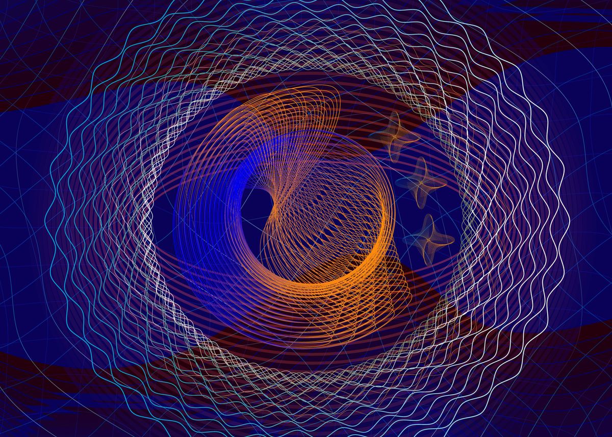 'Dancing lines' Poster, picture, metal print, paint by Nikola Cvetkovic ...