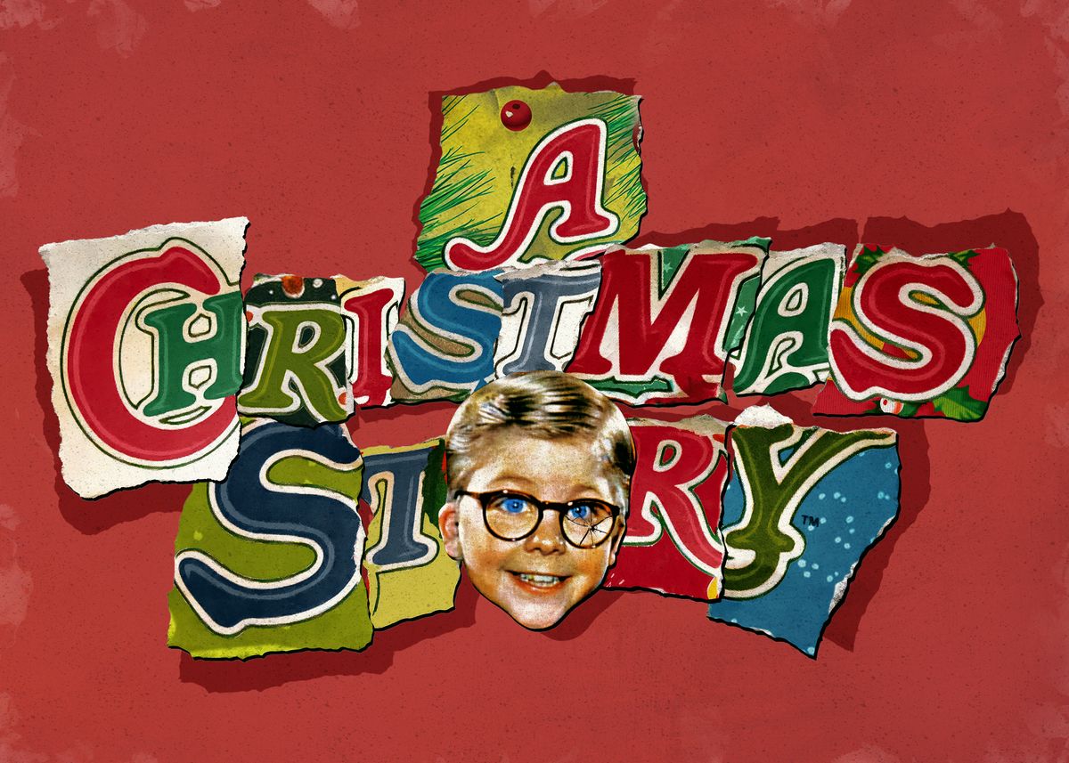 'A Christmas Story Ralphie' Poster, picture, metal print, paint by A ...
