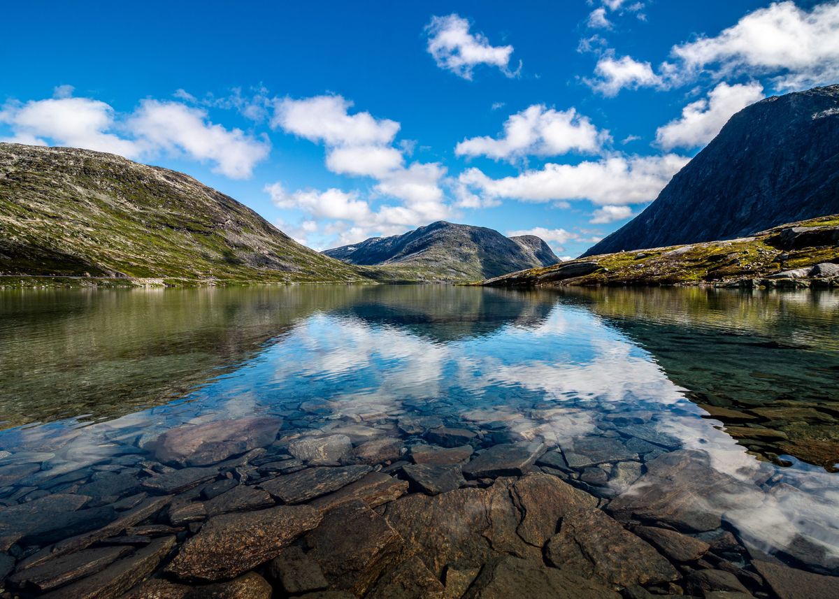 'Norweigan Glacial Lake' Poster, picture, metal print, paint by Matthew ...