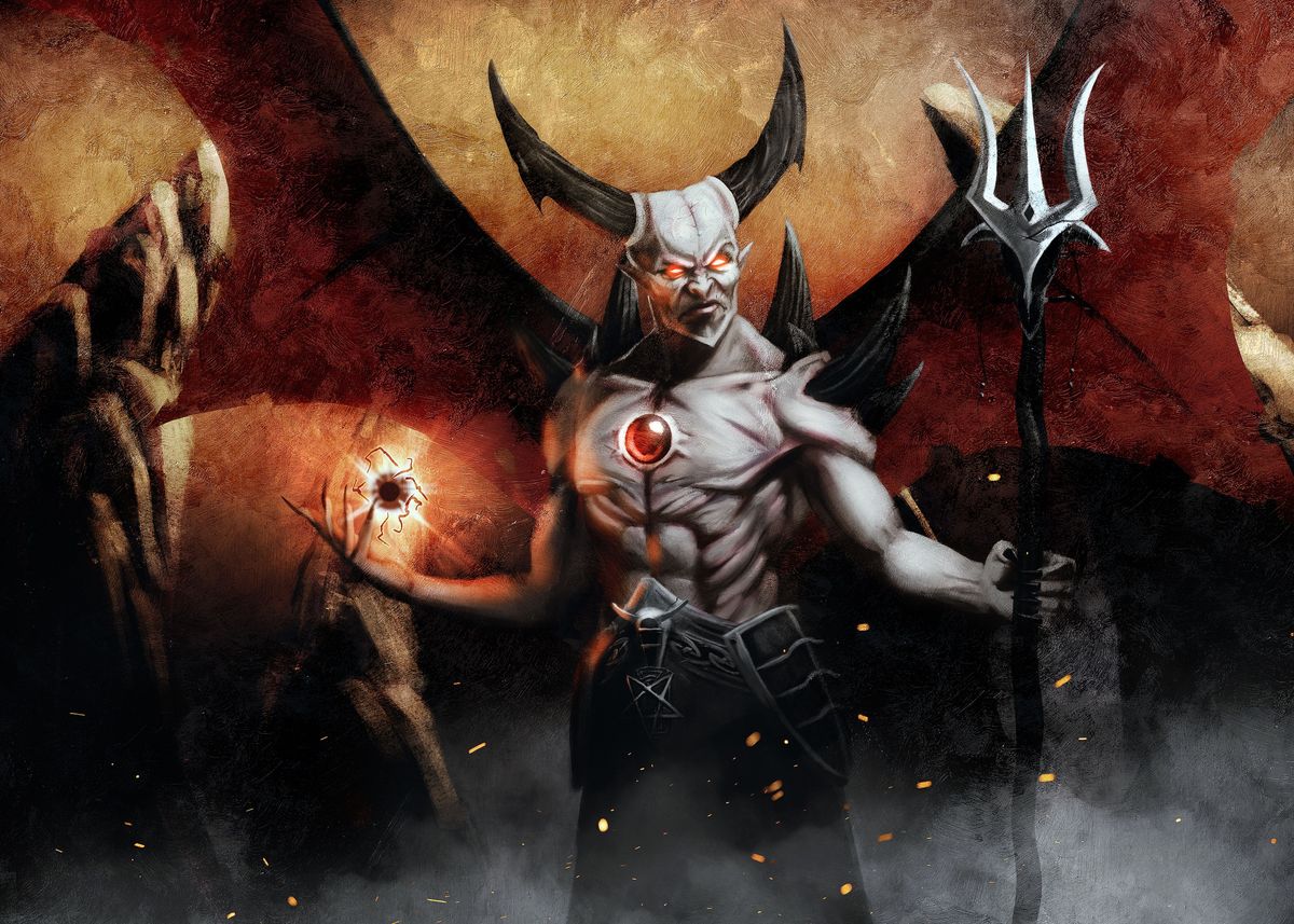 'Arch demon Bartzabel' Poster, picture, metal print, paint by Gerald ...