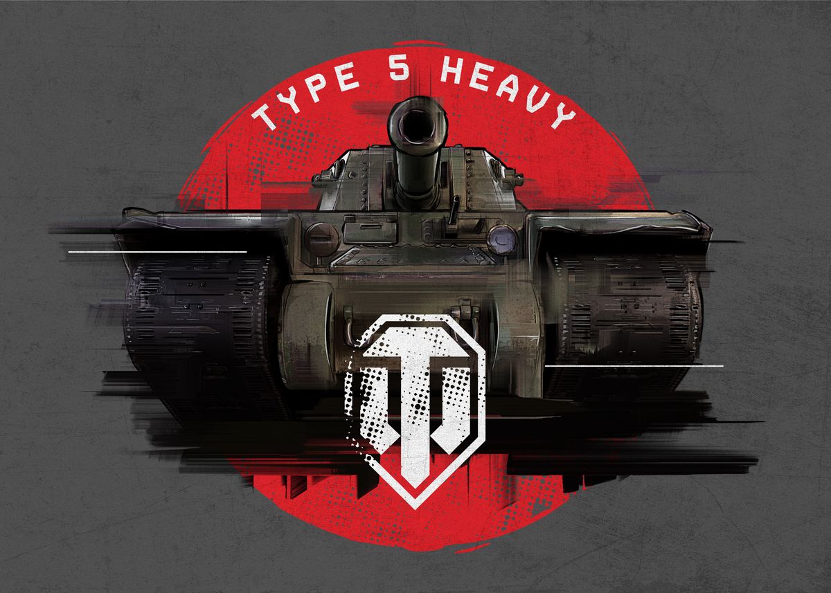 'Type 5 Heavy' Poster, picture, metal print, paint by World of Tanks ...