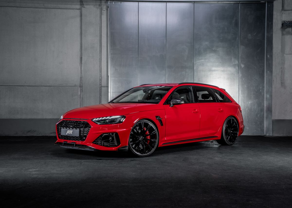 'Audi RS4 Avant' Poster, picture, metal print, paint by Misya Vad ...