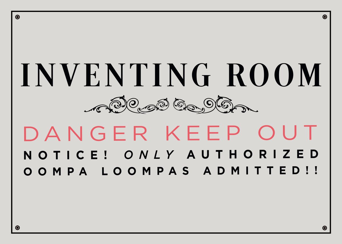 'Inventing Room' Poster, picture, metal print, paint by Willy Wonka and ...