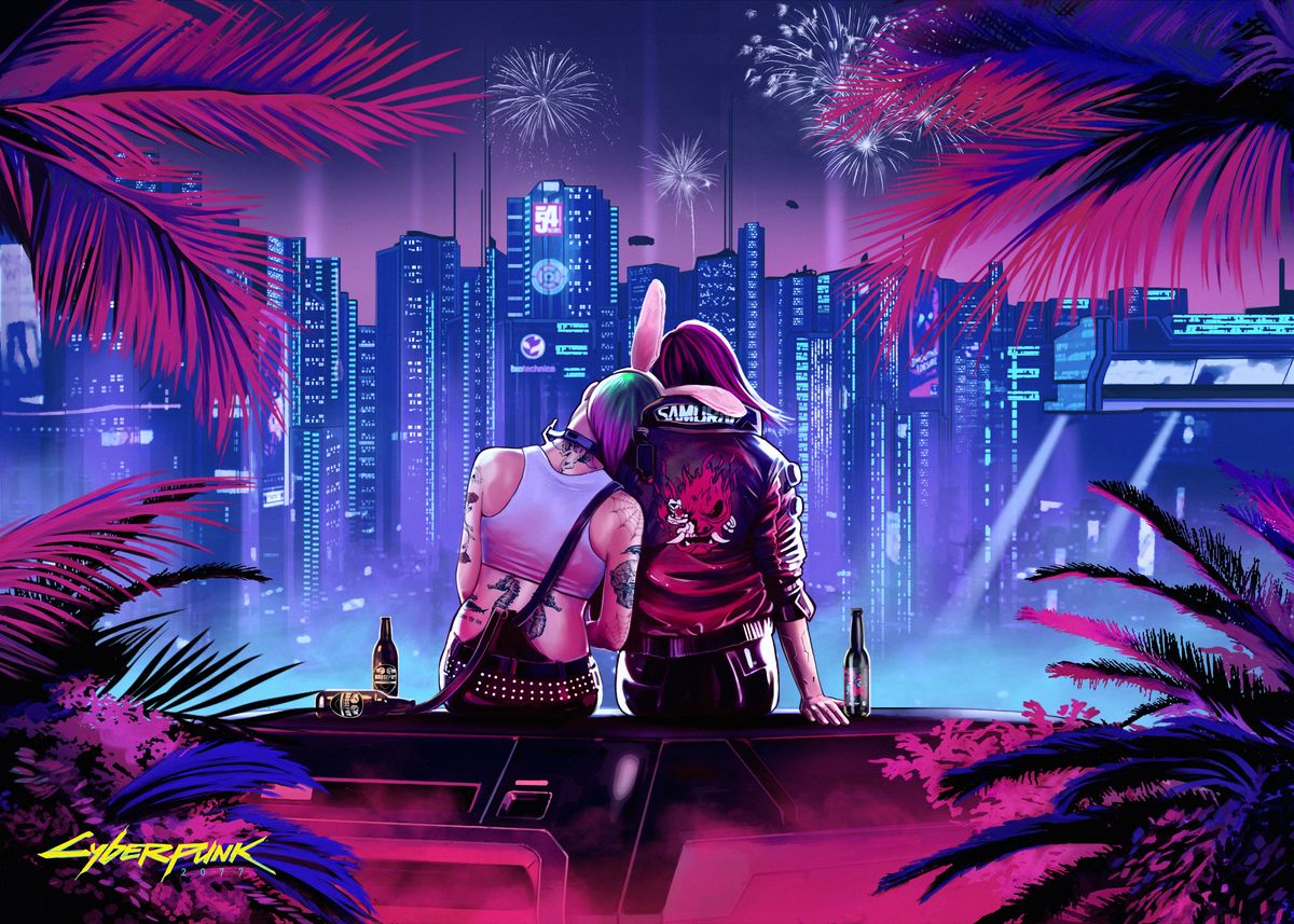 'Lunar Year' Poster, picture, metal print, paint by Cyberpunk 2077 ...