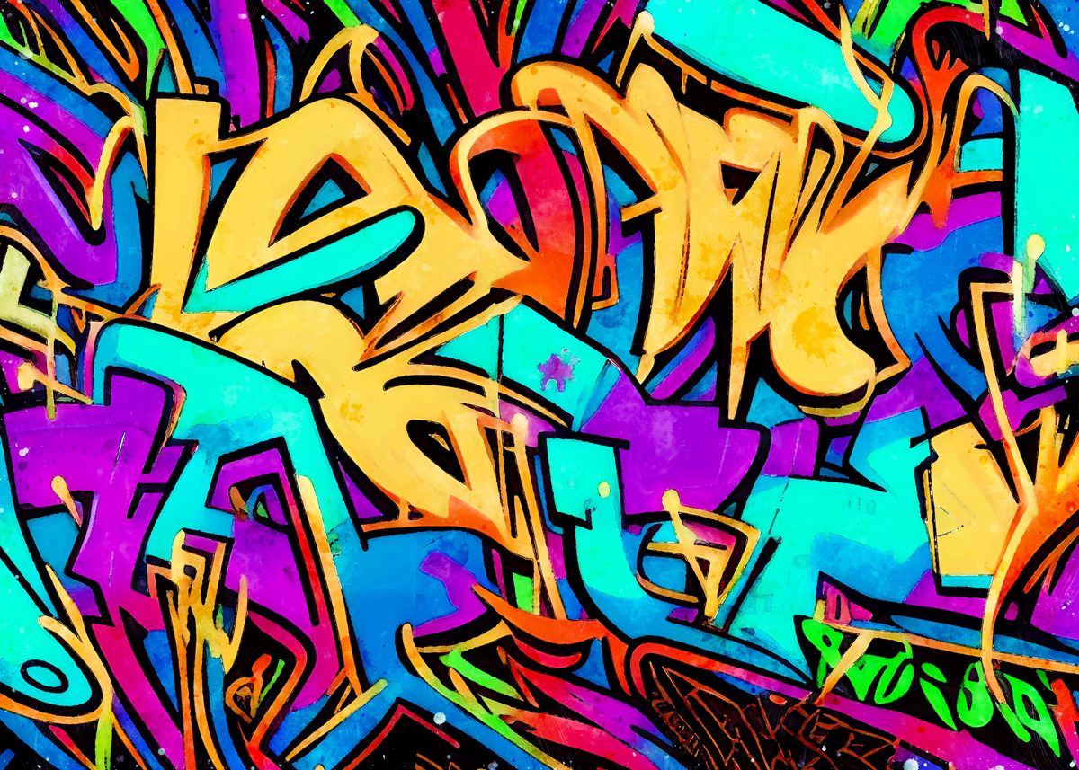 'Graffiti' Poster, picture, metal print, paint by Grafitti Poster ...