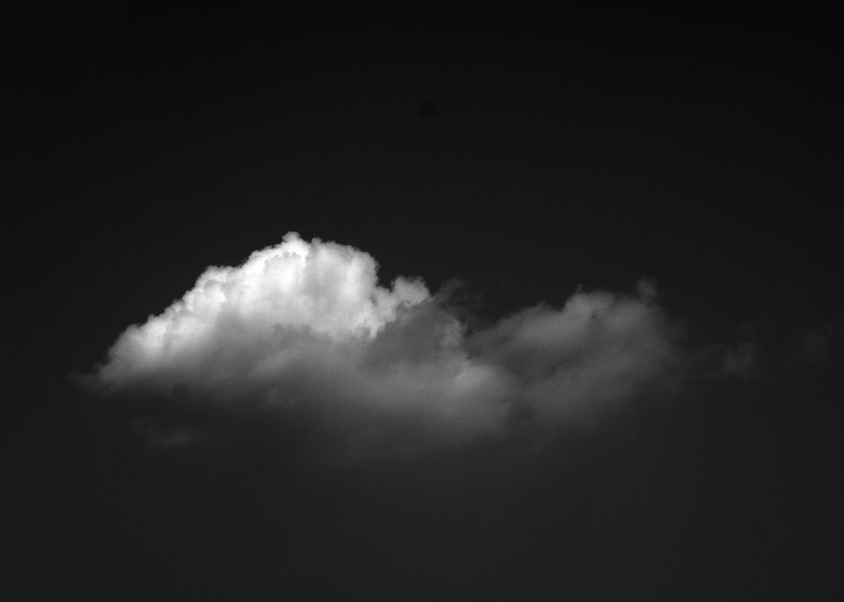 'Lone cloud' Poster, picture, metal print, paint by GllPhotography ...