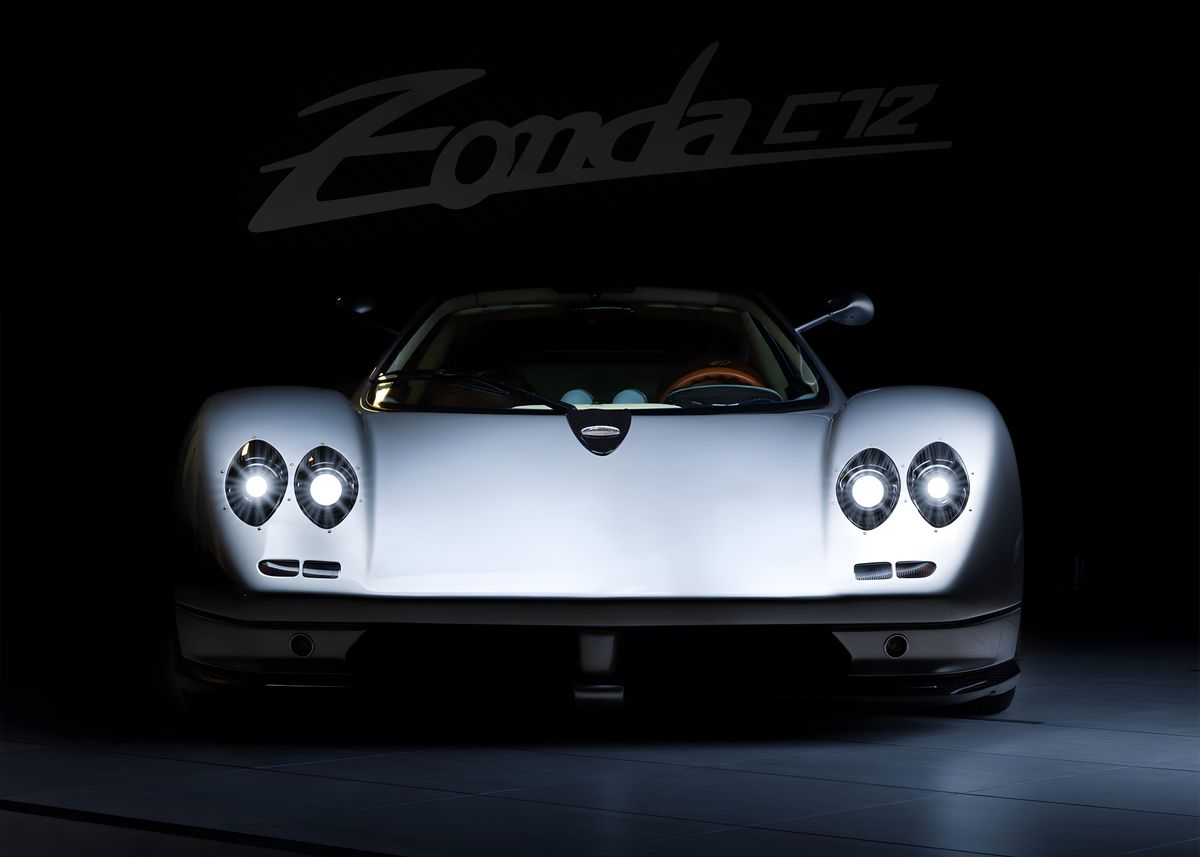 'Pagani Zonda C12' Poster, picture, metal print, paint by Nex Project ...