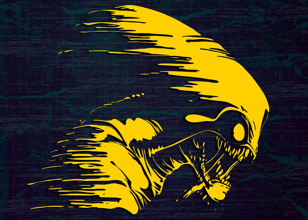 'Space Ink Alien Monster ' Poster, picture, metal print, paint by Ilya ...