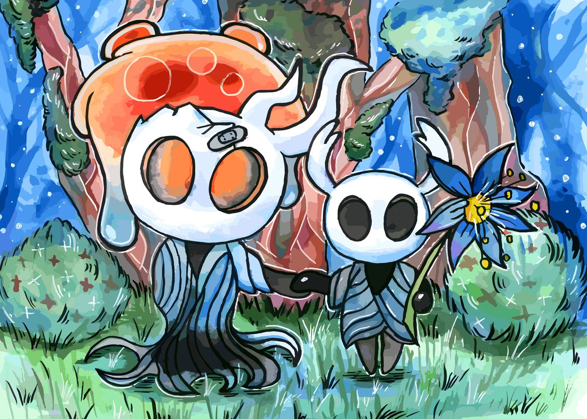 'Silksong Hornet on Steam' Poster, picture, metal print, paint by Mat ...