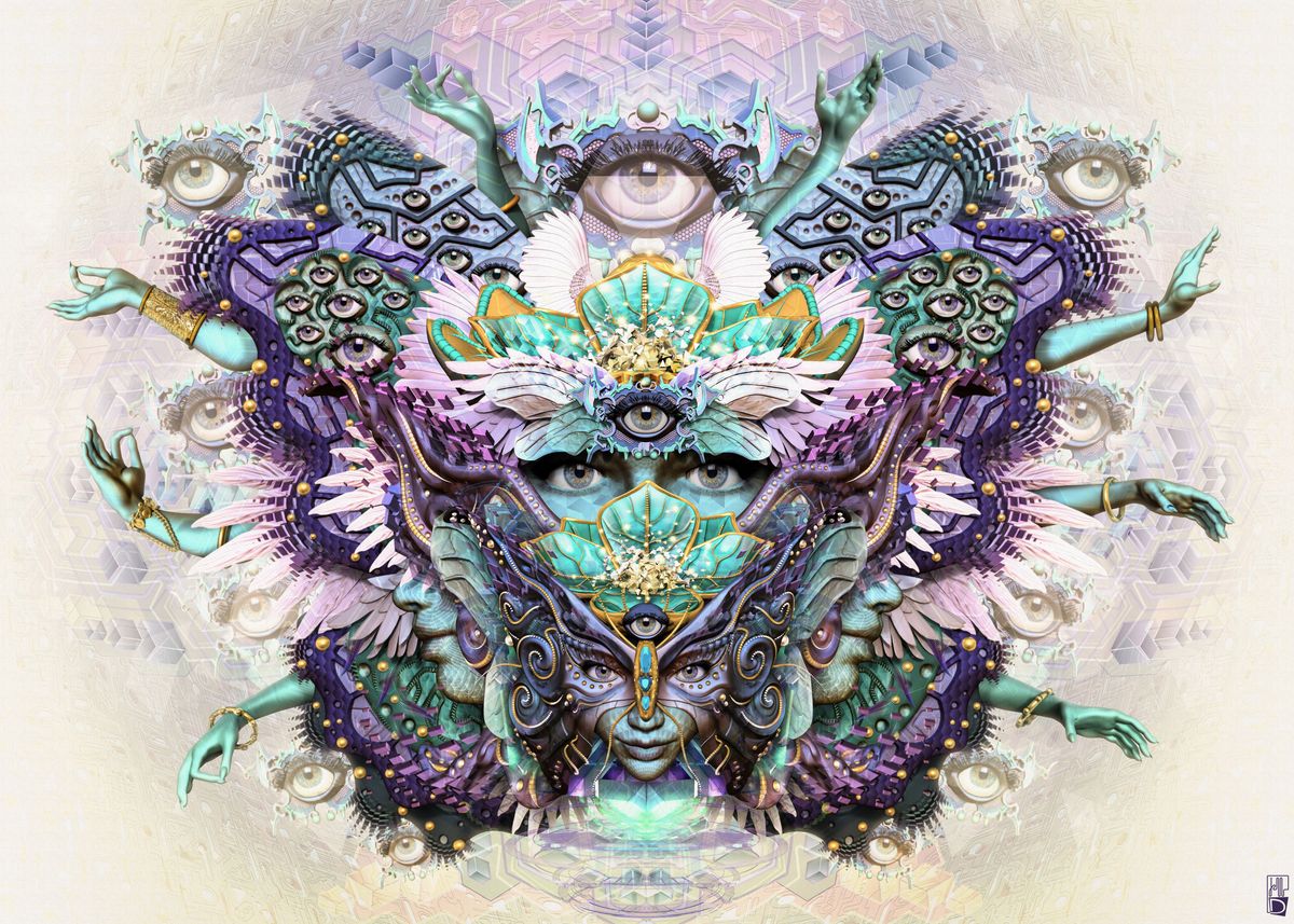 'Butterfaces Multifly ' Poster, picture, metal print, paint by Jeff ...