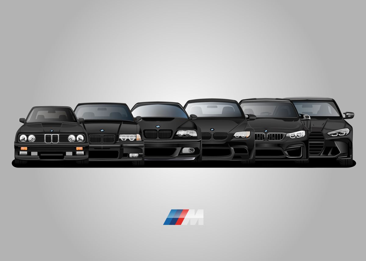 'BMW M3 Evolution' Poster, picture, metal print, paint by Conceptual ...