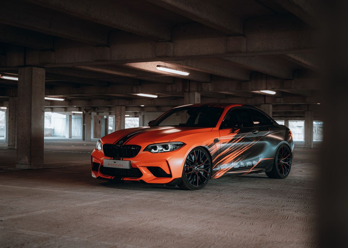 'BMW M2' Poster, picture, metal print, paint by Va Mitha | Displate