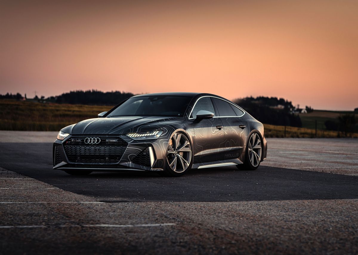 'Audi RS7' Poster, picture, metal print, paint by Misya Vad | Displate