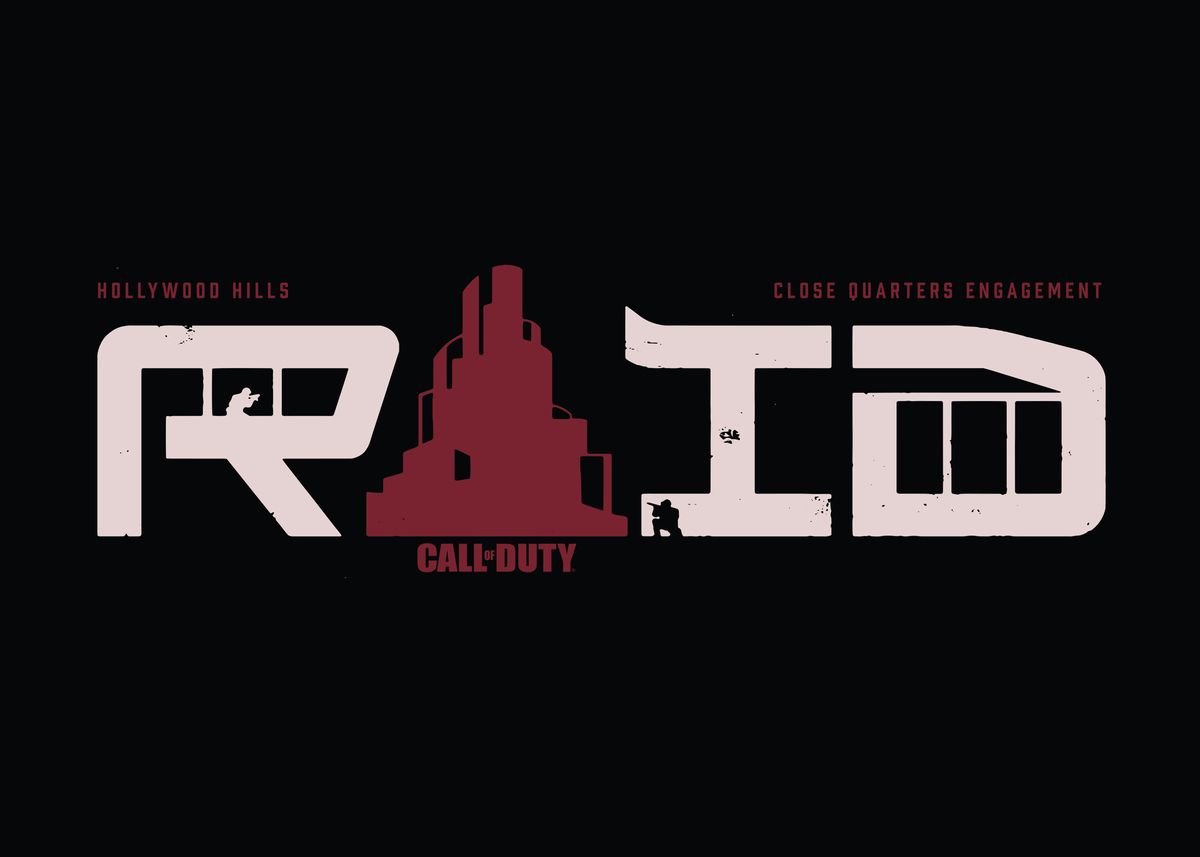 'Raid' Poster, picture, metal print, paint by Call of Duty | Displate