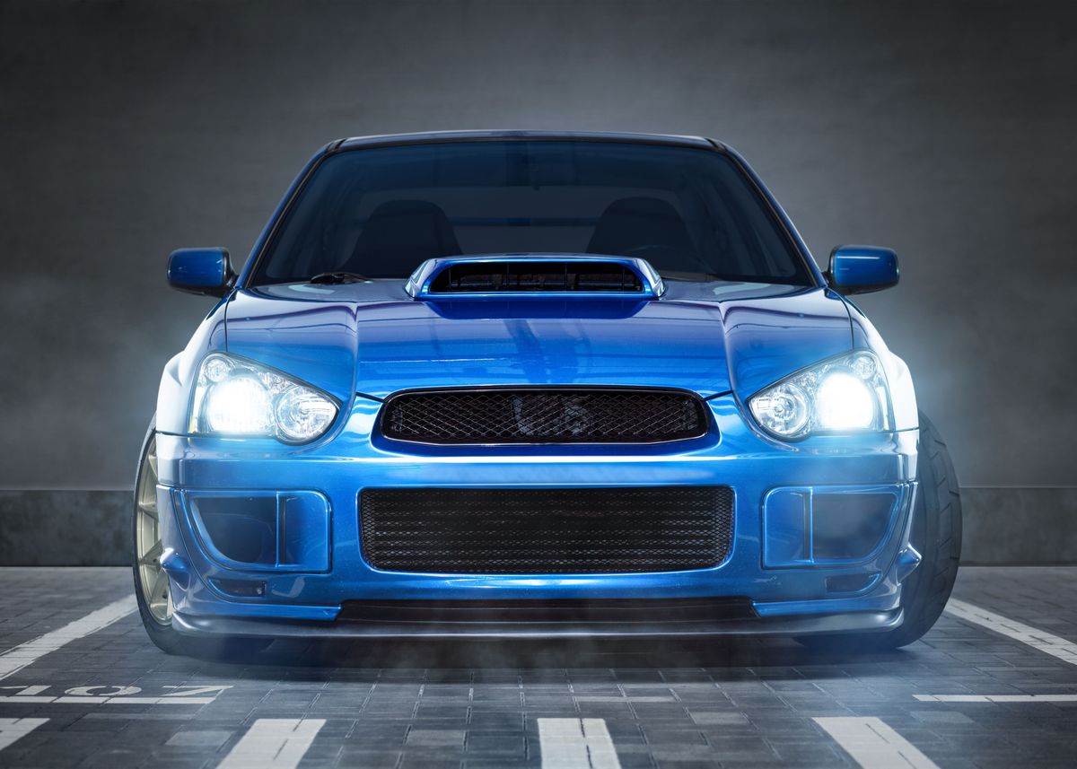 'Performance Car Front View' Poster, picture, metal print, paint by ...