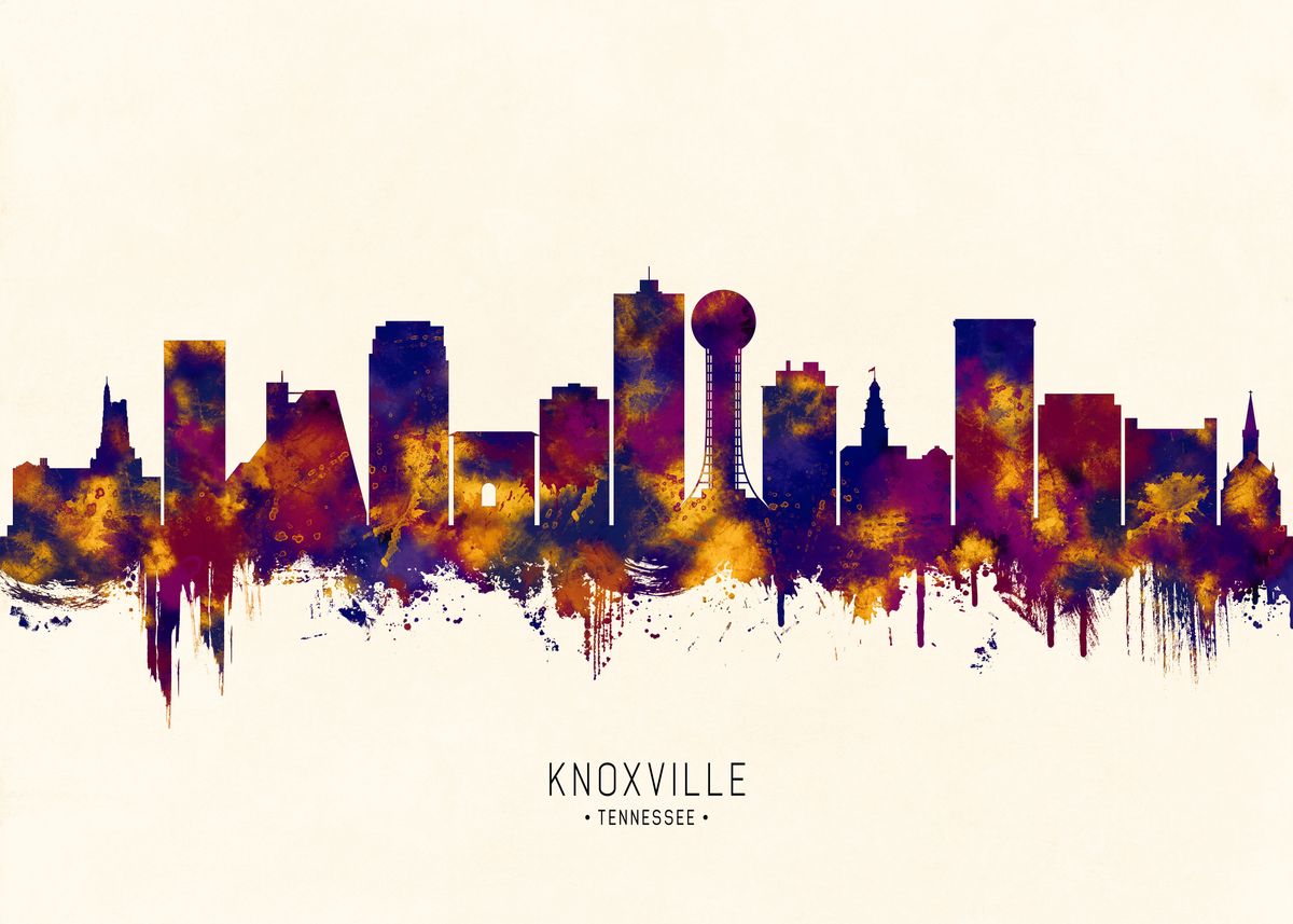 'Knoxville Skyline' Poster, picture, metal print, paint by Towseef Dar ...