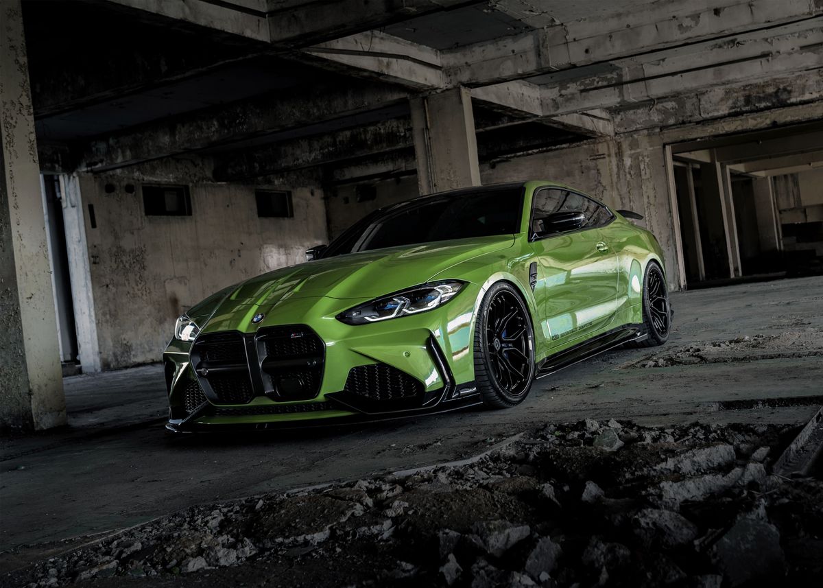 'BMW M4 Coupe' Poster, picture, metal print, paint by Misya Vad | Displate