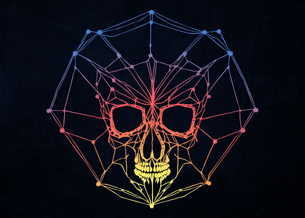 'Dead Web ' Poster, picture, metal print, paint by One Red Fox | Displate