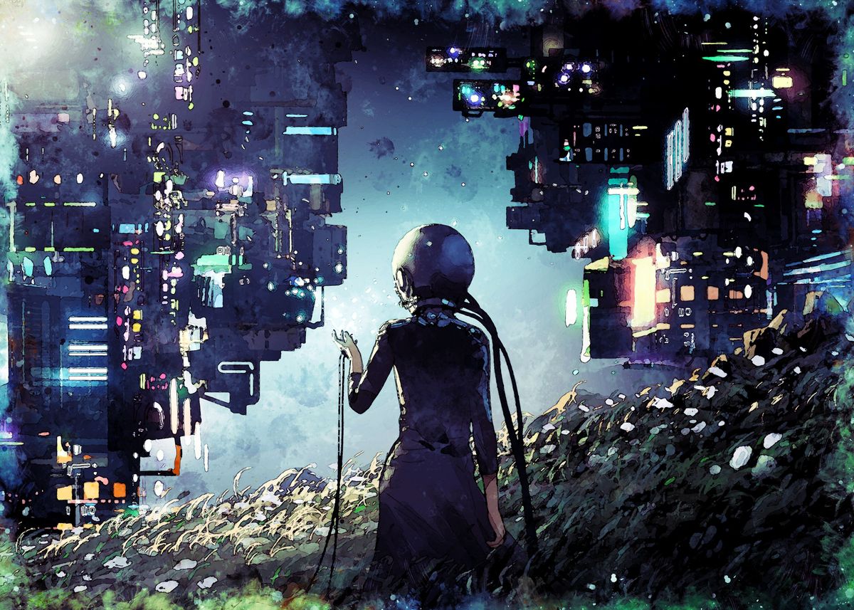 'Cyber World Art' Poster, picture, metal print, paint by Jualan Halal ...