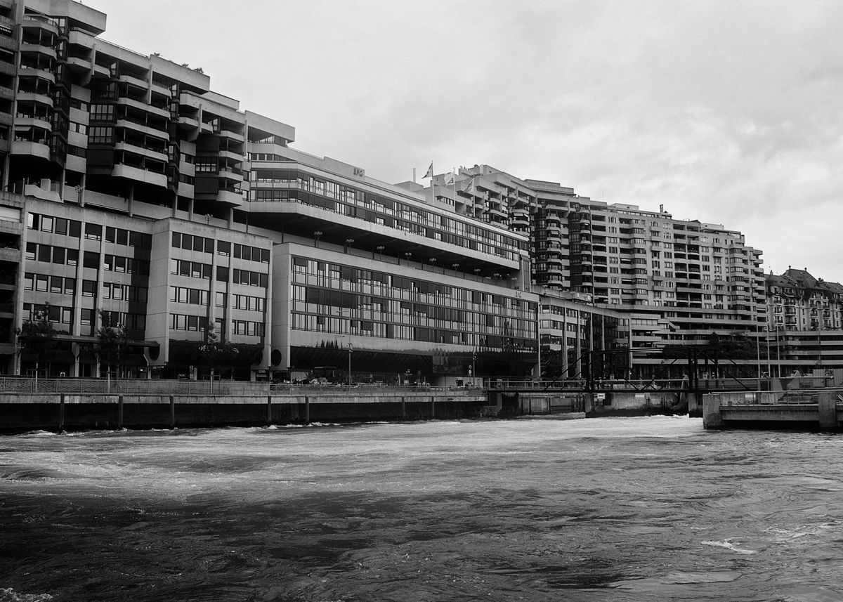 'Geneva river flow' Poster, picture, metal print, paint by Jens De ...