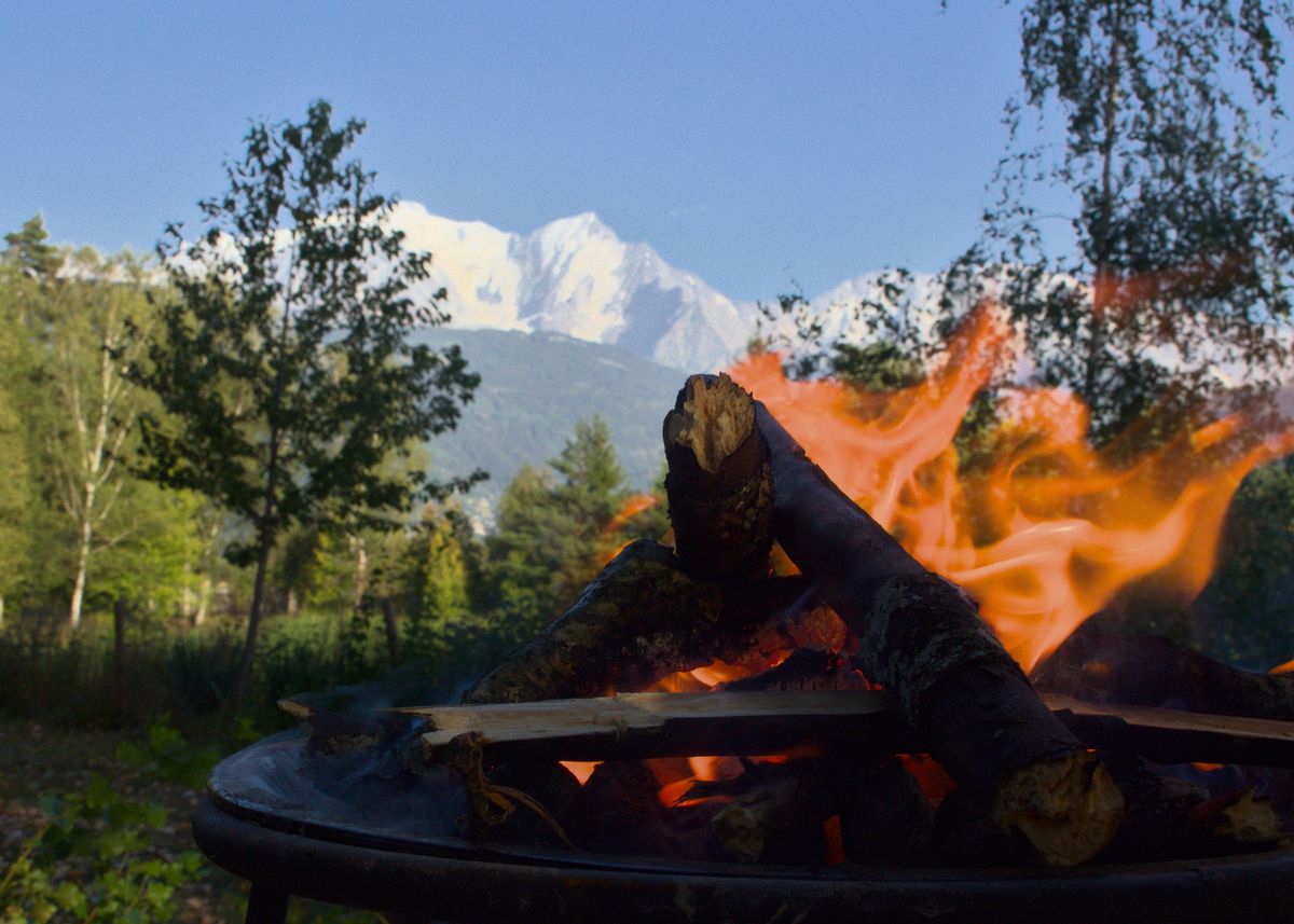 'Mountain campfire' Poster, picture, metal print, paint by Jens De ...