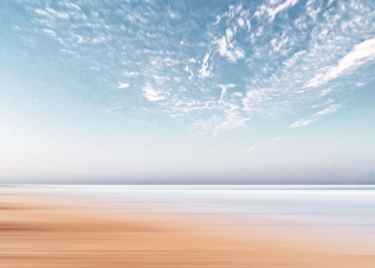 'Beach Fade out' Poster, picture, metal print, paint by KrispyArt ...