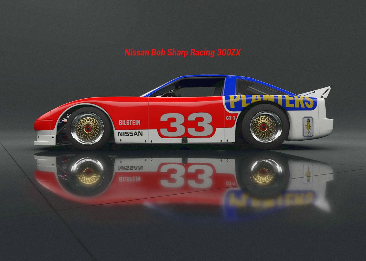 'Nissan Bob Sharp Racing' Poster, picture, metal print, paint by One ...