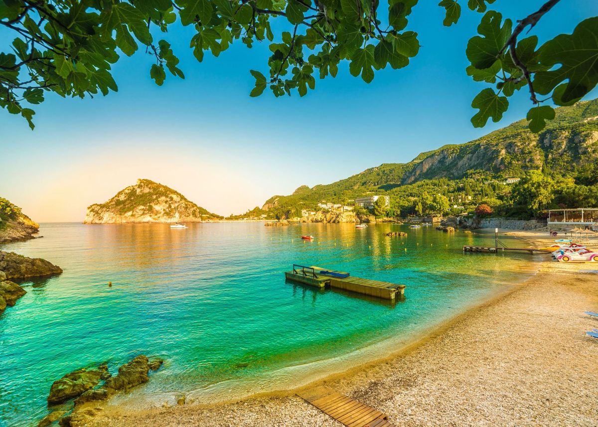 'Corfu Greece Island Travel' Poster, picture, metal print, paint by ...