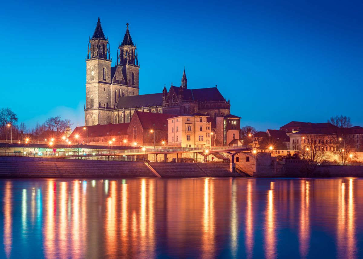 'Magdeburg Cathedral' Poster, picture, metal print, paint by Martin ...