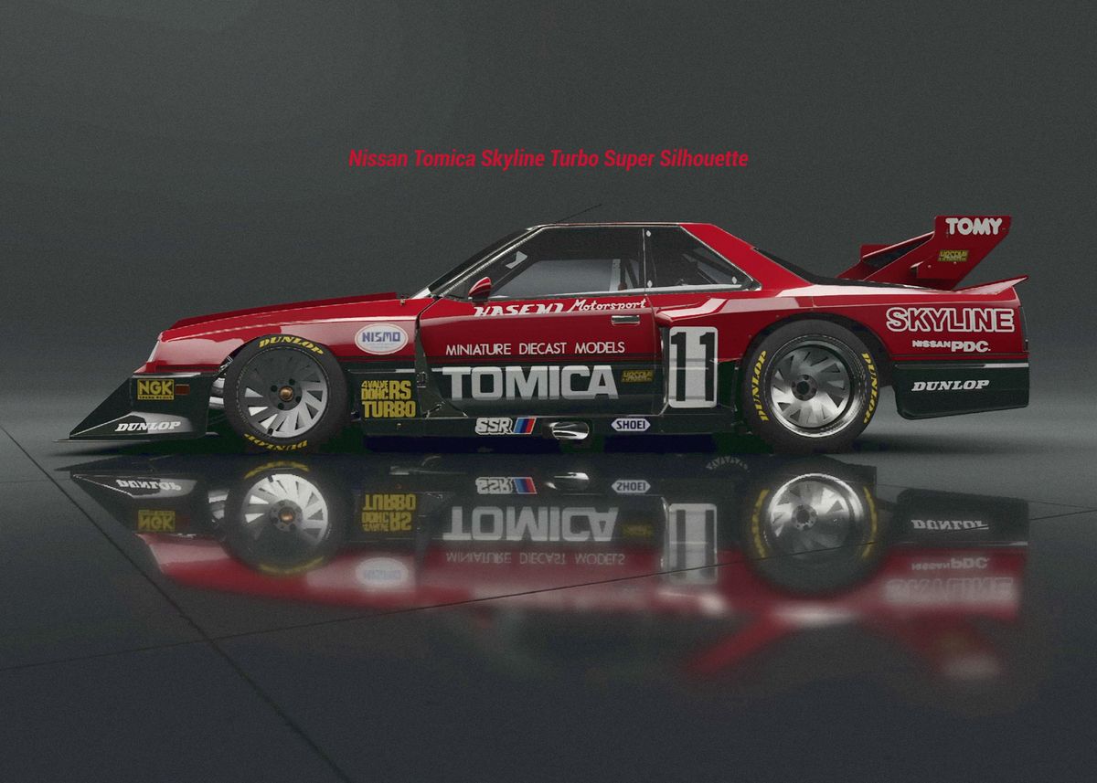 'Nissan Tomica Skyline TSS' Poster, picture, metal print, paint by One ...