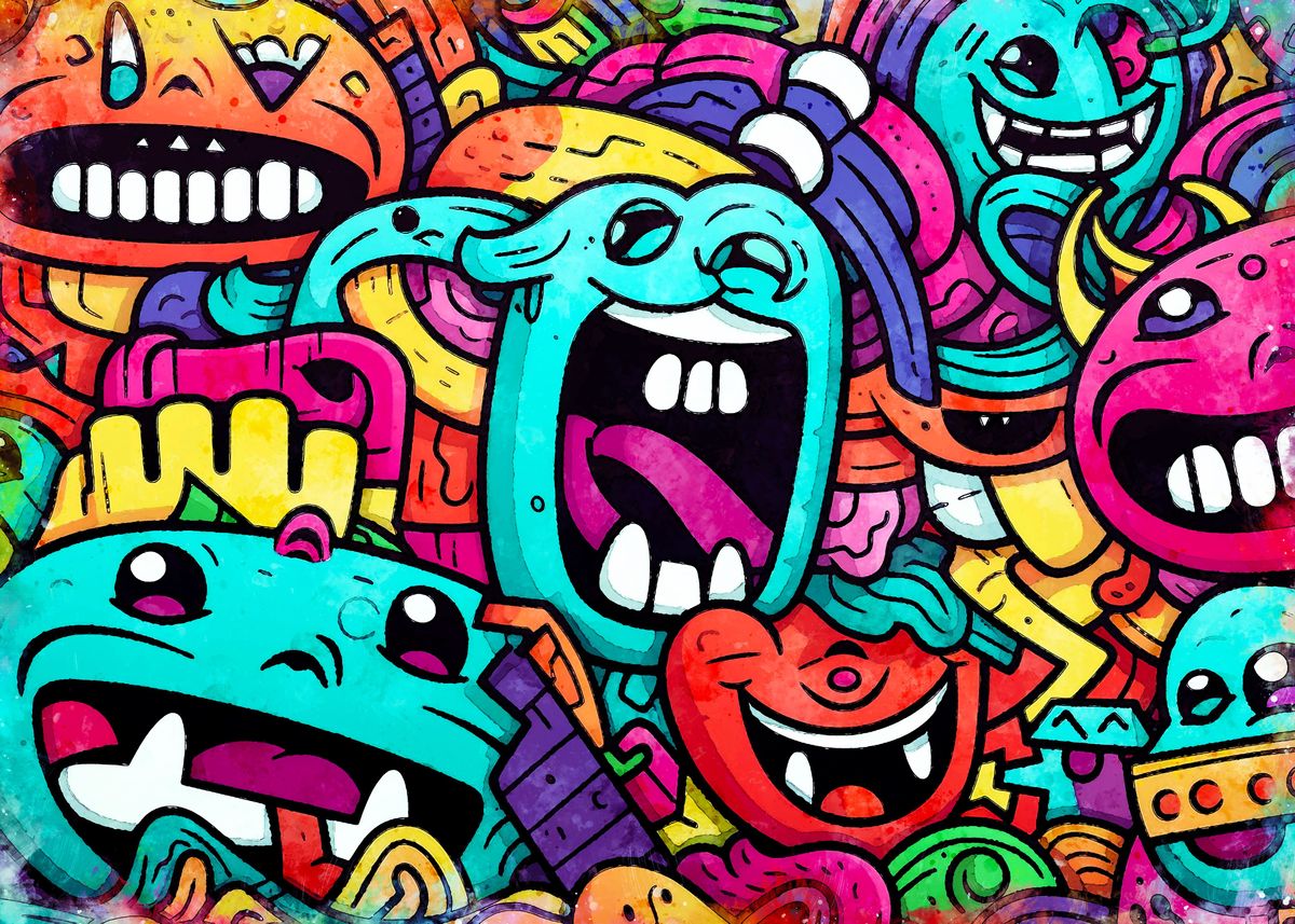 'Graffiti' Poster, picture, metal print, paint by Grafitti Poster ...